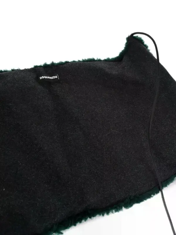 Dsquared2 Faux-shearling Drawstring Scarf