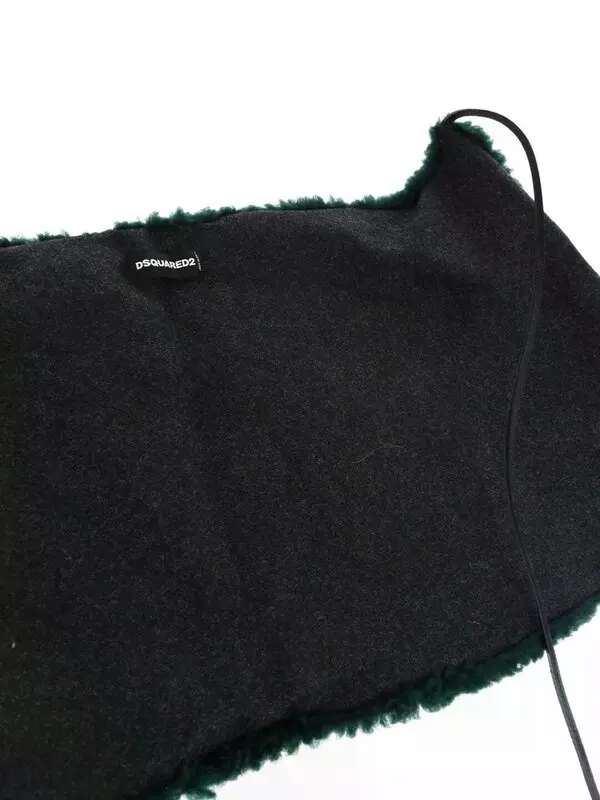 Dsquared2 Faux-shearling Drawstring Scarf