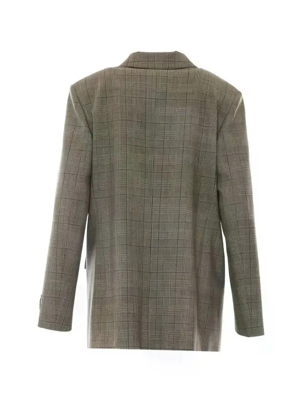Pinko Double-breasted Checked Blazer - Neutrals