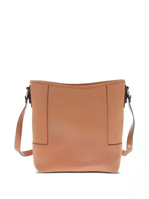 Moschino Logo Lettering Shoulder Bag - Brown