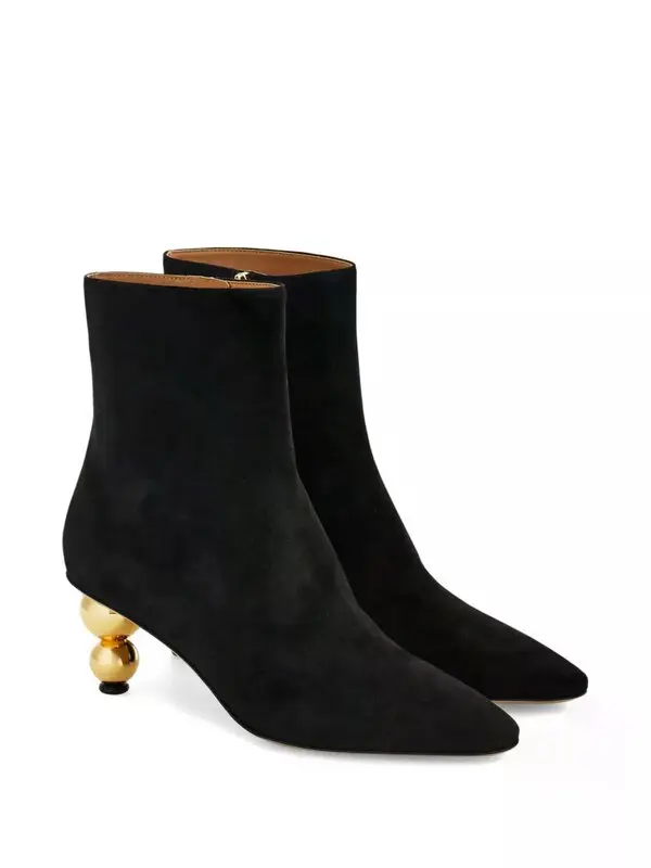 FERRAGAMO Spherical Heel Ankle Boots - Black