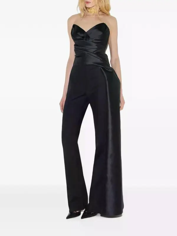 Elisabetta Franchi Gazar Off-the-shoulder Top With Tail-like Panel