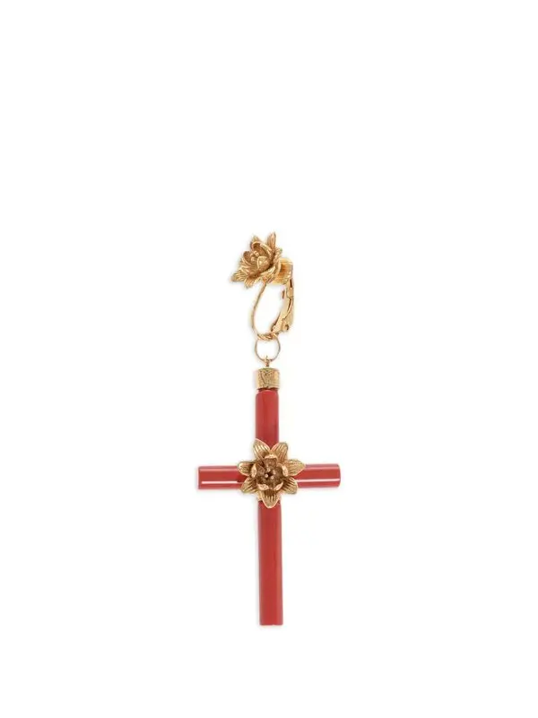 Dsquared2 Cross Pendant Clip-on Earring - Gold