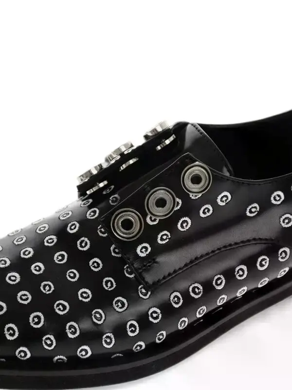 COLIAC MARTINA GRASSELLI Embroidered Slip-on Derby Shoes