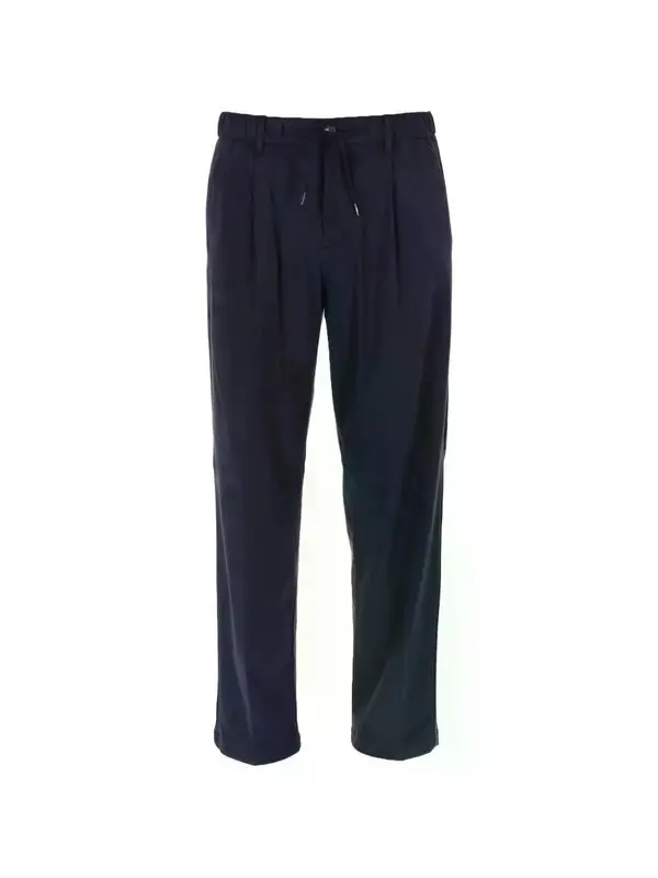 Herno Drawstring Pleated Trousers - Blue