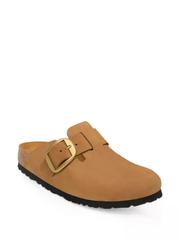 BIRKENSTOCK Big-buckle Leather Sandals - Brown