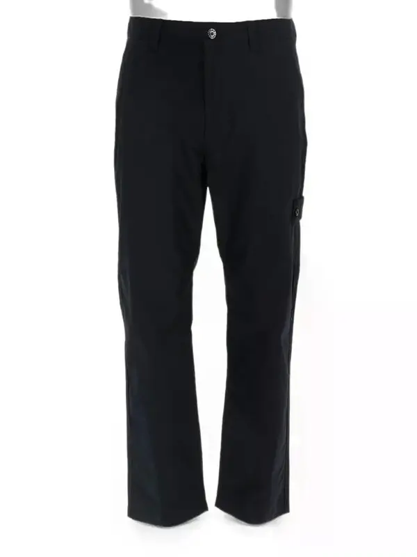 Stone Island 3100020 Logo-patch Cargo Pants - Black