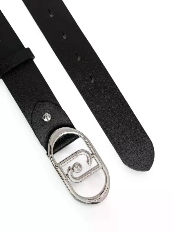 Liu Jo Logo Plaque Leather Belt