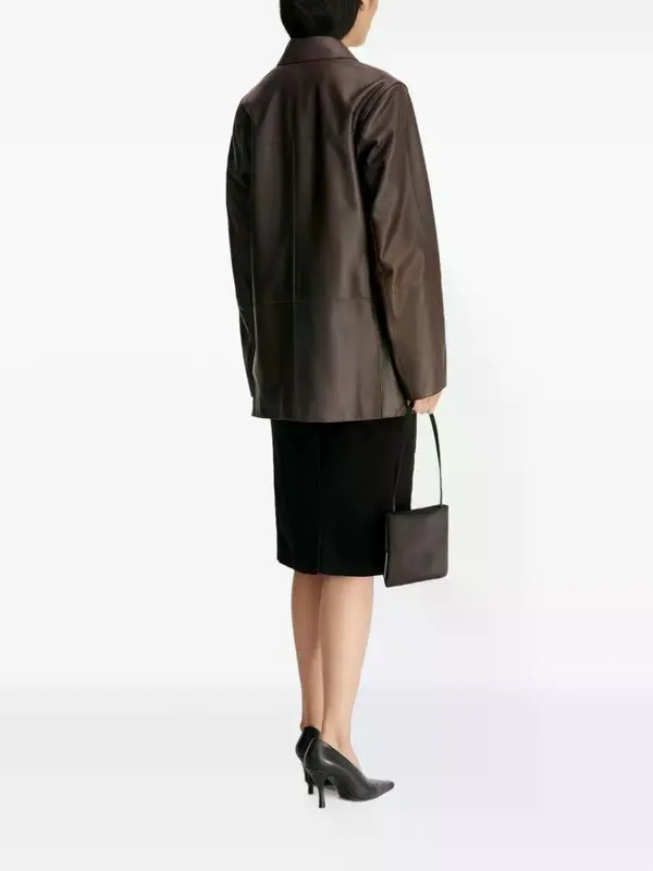 Loulou De Saison Notch-lapel Leather Jacket