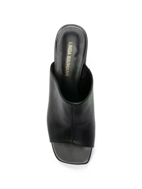 LINDA BAUMANN Open-toe Block-heel Sandals