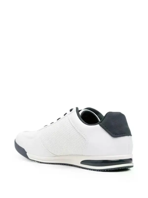 BUGATTI Perforated Detail Logo Print Sneakers