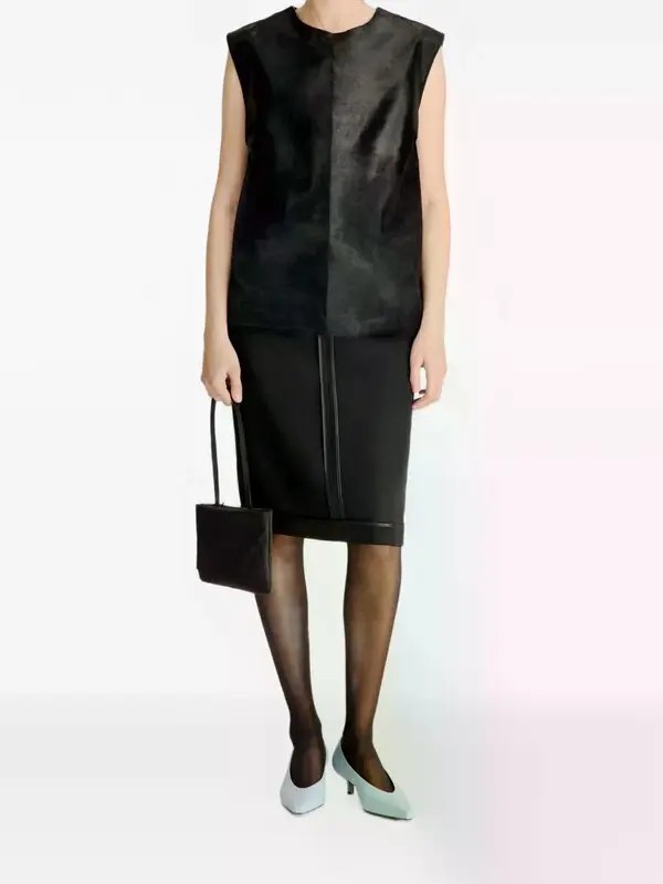 Loulou De Saison Sleeveless Leather Blouse