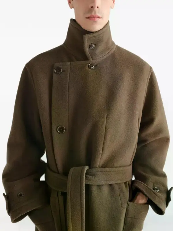 LEMAIRE Double-faced Wool Wrap Coat