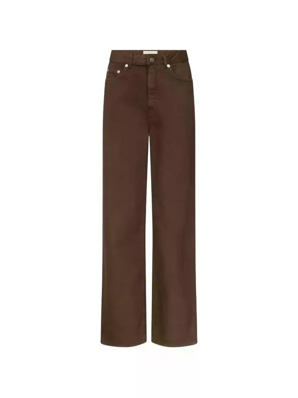 Loulou De Saison Mico Low-rise Wide-leg Jeans - Brown