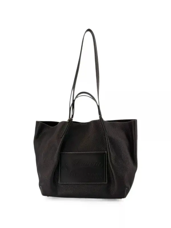 LANVIN Catch Logo-patch Tote Bag - Black
