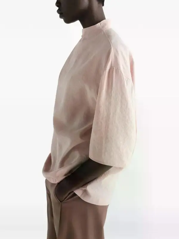 LEMAIRE Soft Collar Top In Dry Silk