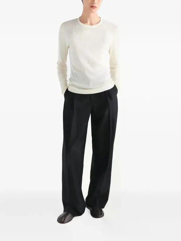 LEMAIRE Long-sleeve Top In Ribbed Jersey