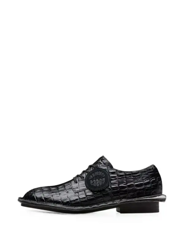 Clarks Martine Rose Croc-effect Derby Shoes - Black
