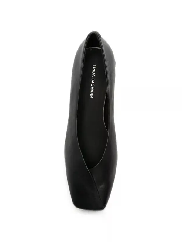 LINDA BAUMANN Square-toe Block-heel Pumps