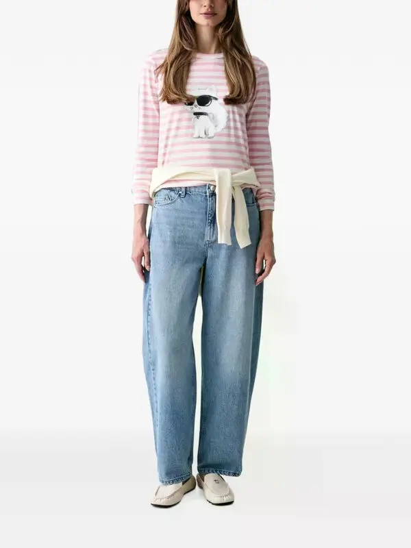 Karl Lagerfeld Long Sleeve Striped T-shirt