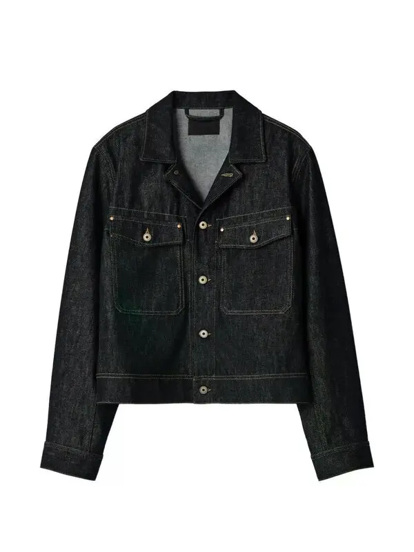 LEMAIRE Trucker Jacket In Slate Denim - Blue