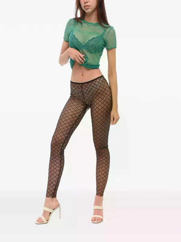 Dsquared2 Sequin-embroidered Mesh Tights