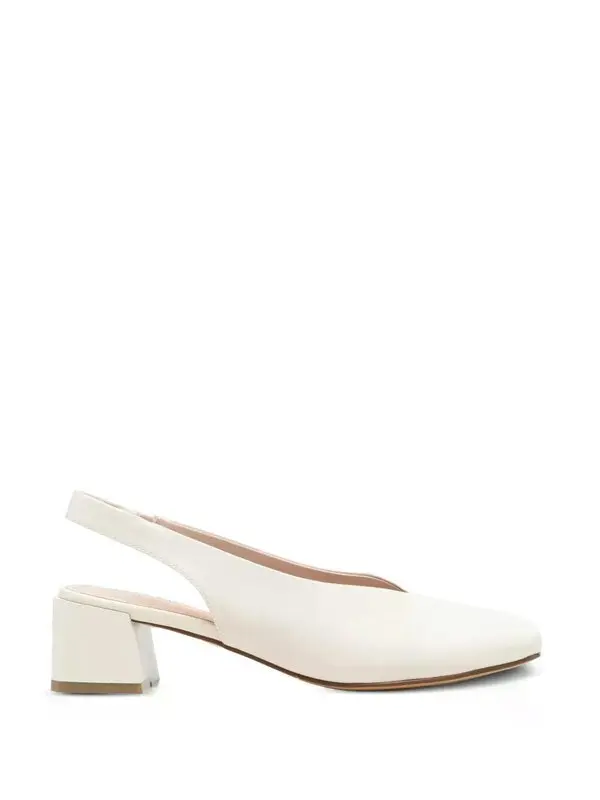 LINDA BAUMANN Slingback Block-heel Pumps - Neutrals