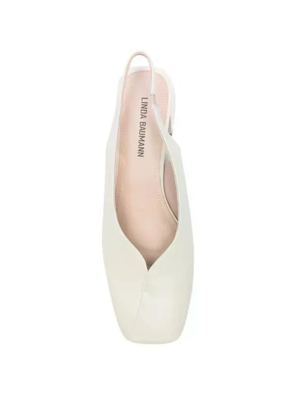 LINDA BAUMANN Slingback Block-heel Pumps - Neutrals