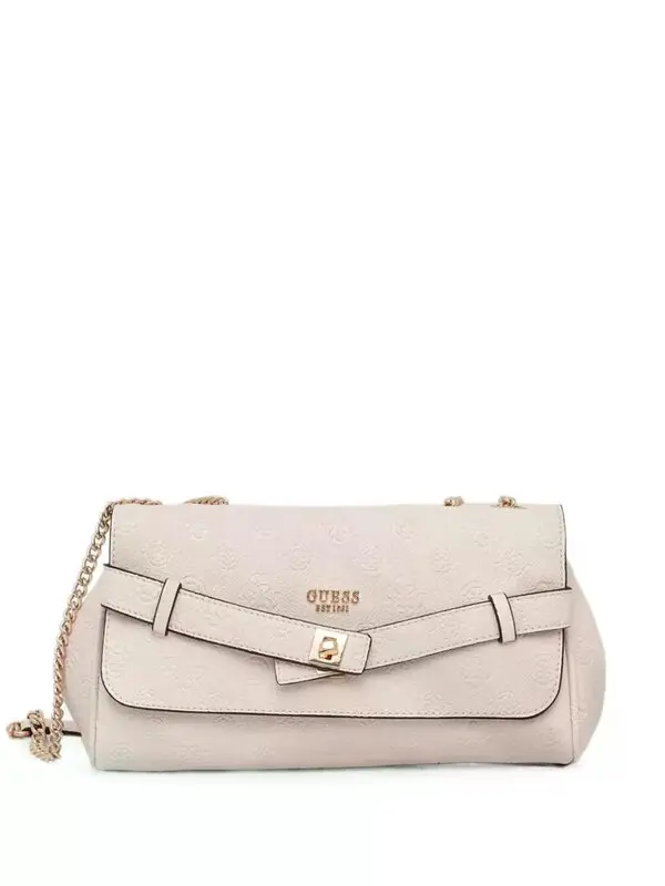 Guess Ella Twist-lock Crossbody Bag - Neutrals