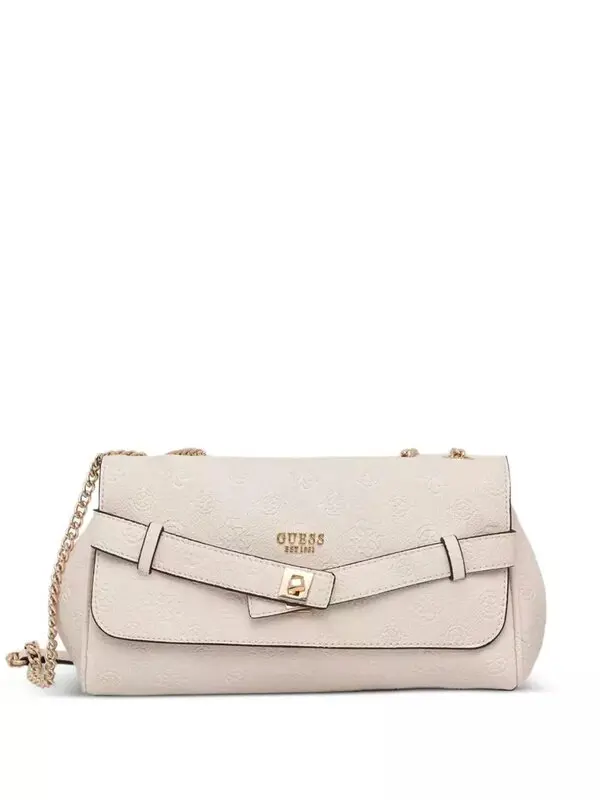 Guess Ella Twist-lock Crossbody Bag - Neutrals