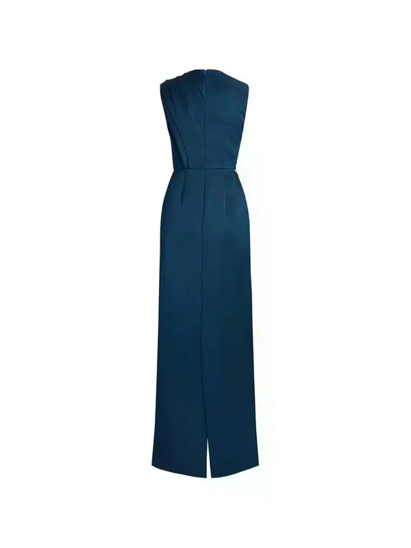 Erdem Embroidered Satin Gown