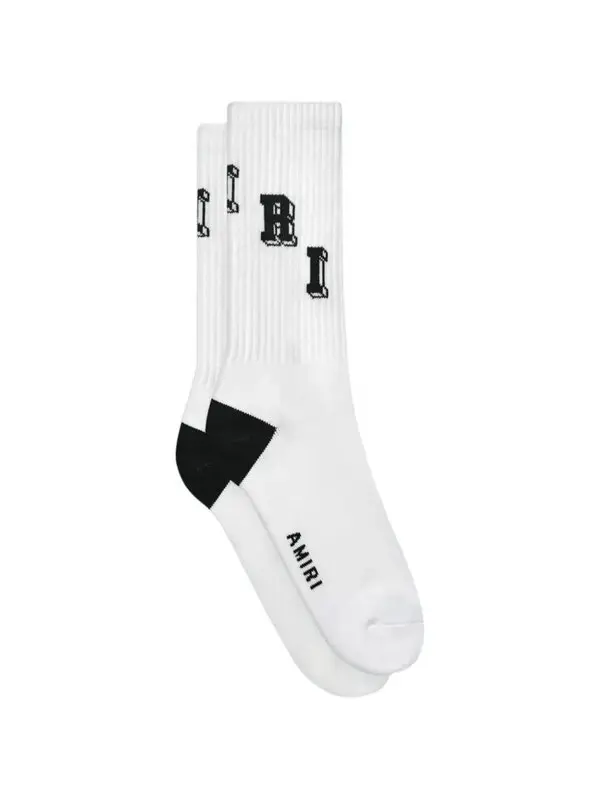 Amiri Collegiate Tube Socks - White