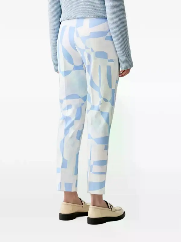 Joseph Ribkoff Abstract Print Cropped Trousers