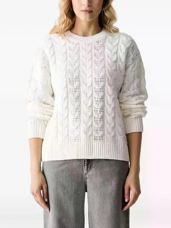 Guess Rhinestone-embellished Sweater - White