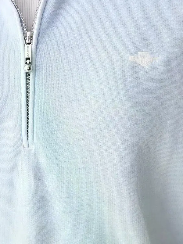 Gant Quarter-zip Logo Embroidered Sweater