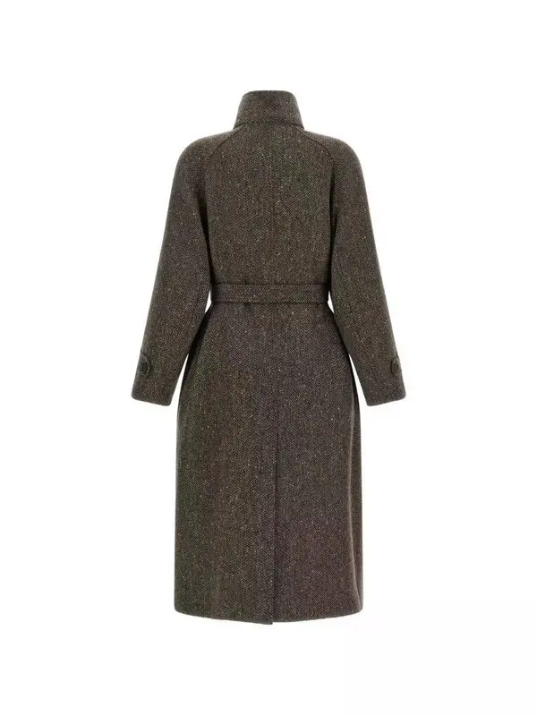Brunello Cucinelli Sparkling Chevron-pattern Coat