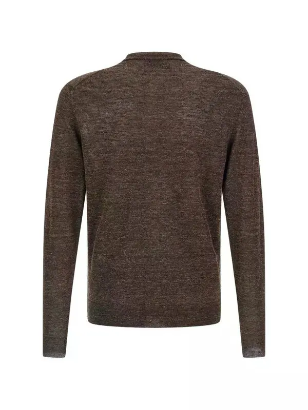 RIVIERA Mélange Knit V-neck Cardigan