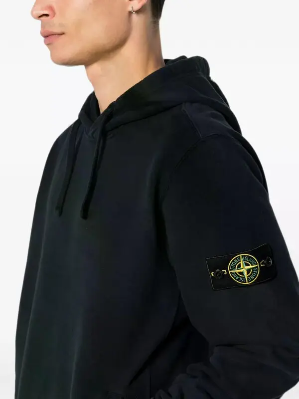 Stone Island Logo-patch Drawstring Hoodie