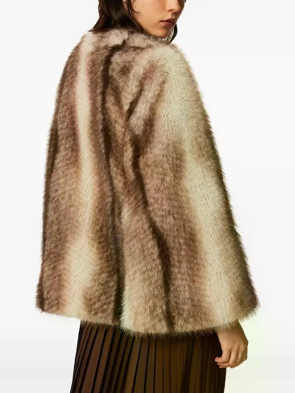 TWINSET Faux-fur Cape Jacket