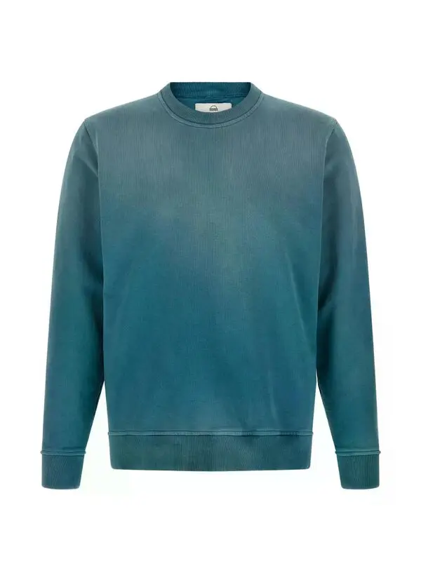 RIVIERA Délavé-effect Cotton Sweatshirt - Blue