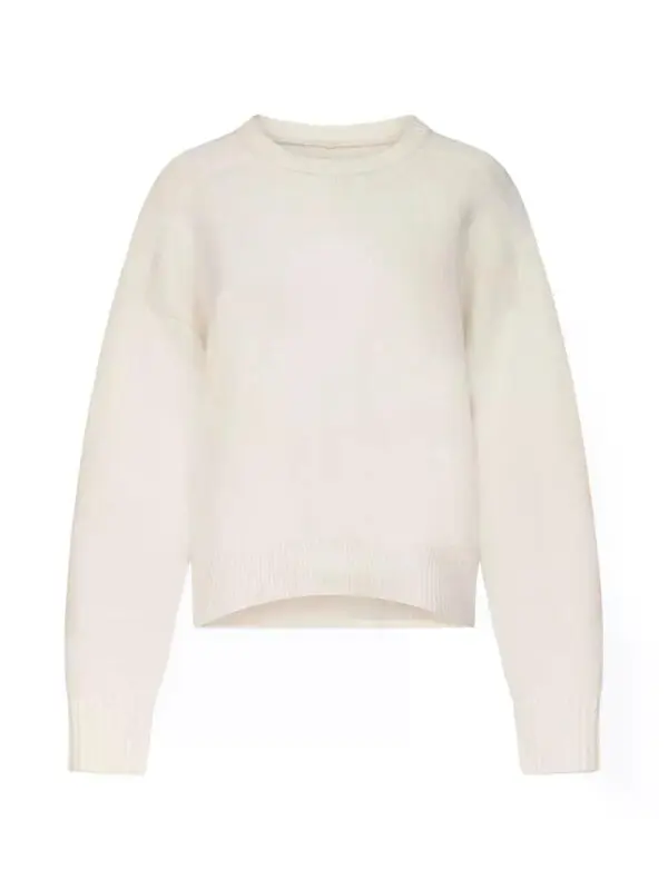 Loulou De Saison Breha Crew-neck Sweater - White