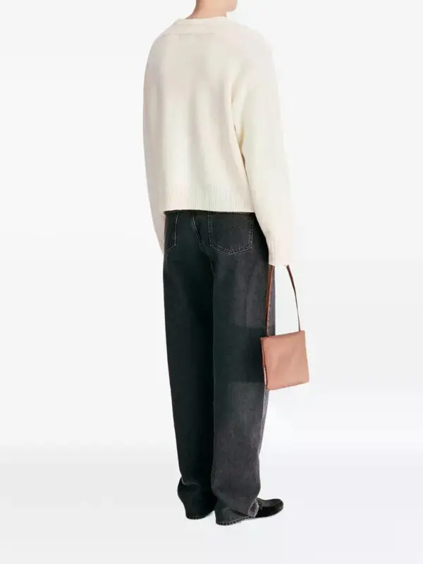 Loulou De Saison Breha Crew-neck Sweater - White