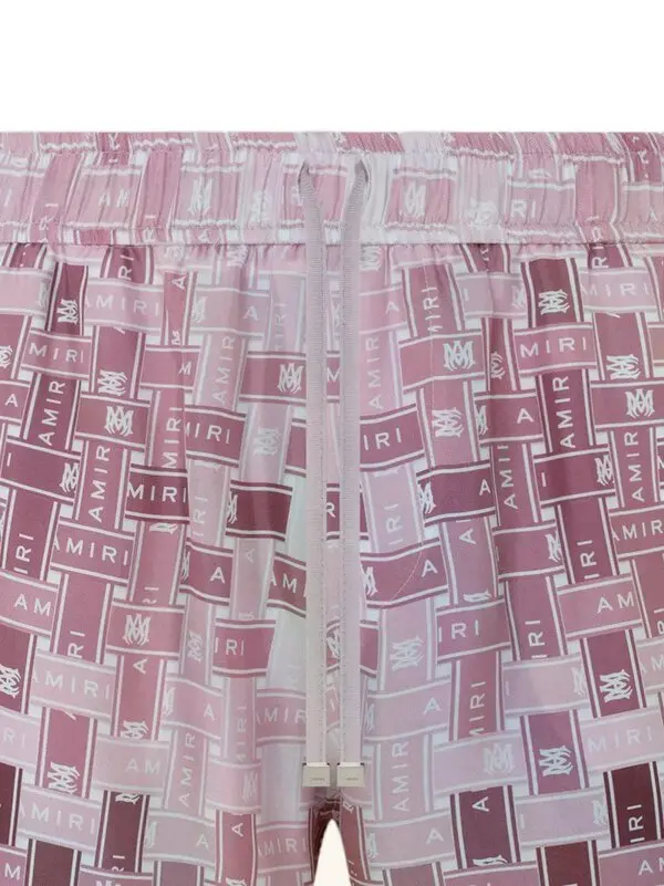Amiri Gradient Tape Silk Pajama Shorts