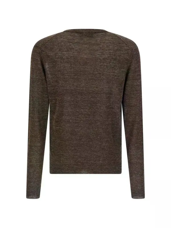 RIVIERA Melange V-neck Sweater - Brown