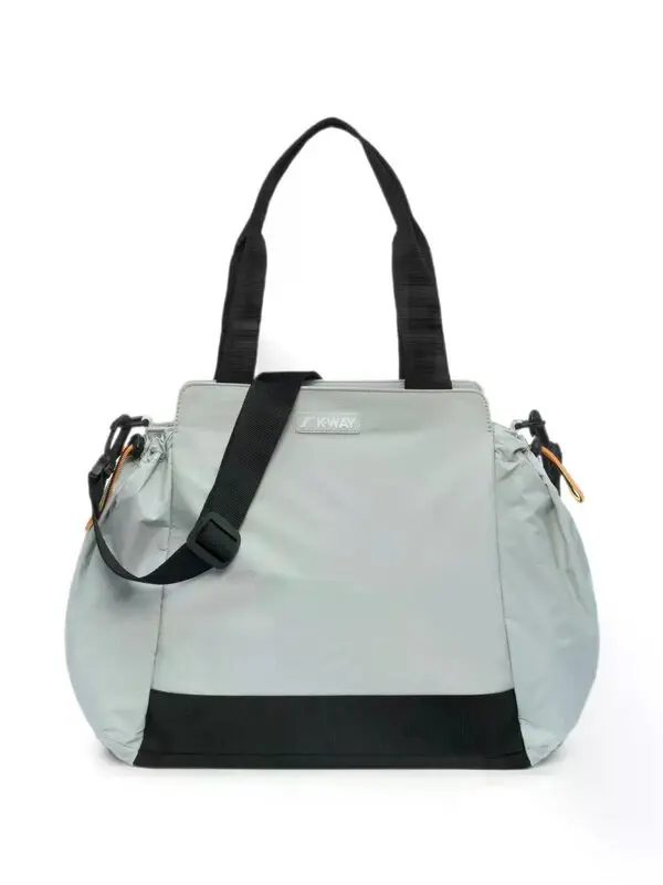 K-WAY Aisy Logo-patch Tote Bag - Blue