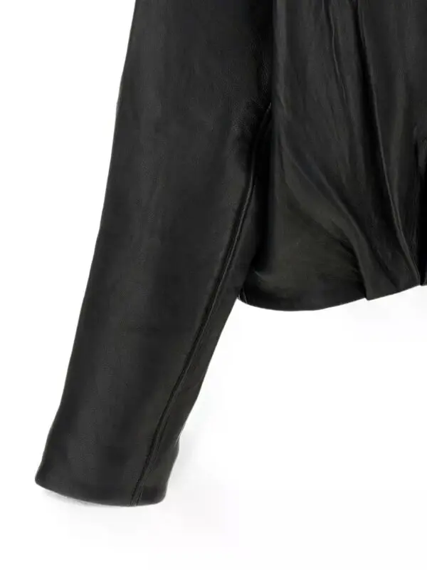 ROTATE BY BIRGER CHRISTENSEN Boxy Leather Jacket