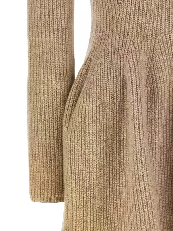 Magda Butrym Ribbed-knit Cashmere Mini Dress