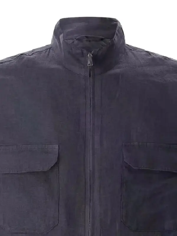 Herno Zip-up Linen Jacket