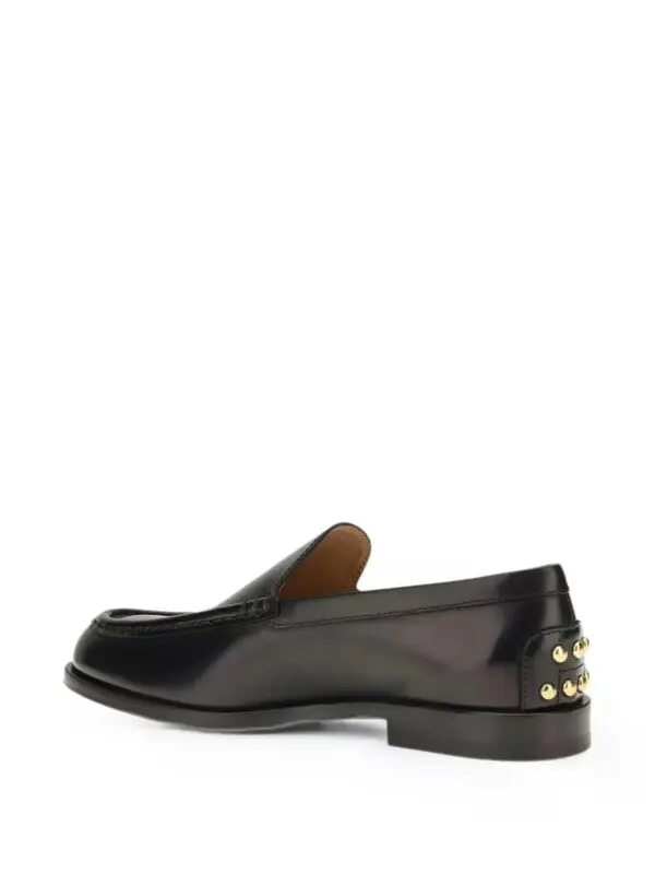 TOD'S Gommini Stud-embellished Leather Loafers - Black