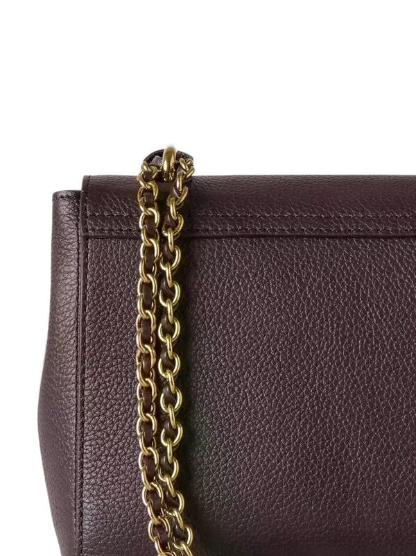 Mulberry Lily Grained Leather Shoulder Bag - Purple
